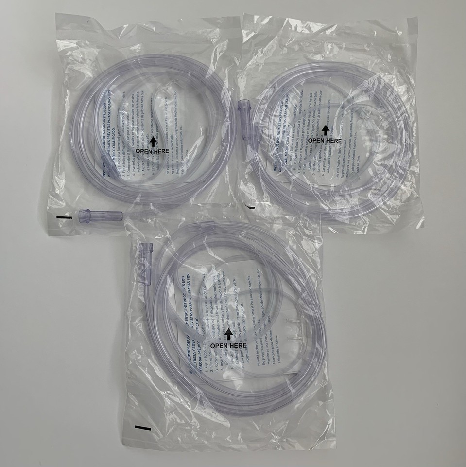 Medline Adult Nasal Oxygen Cannula With 4’ Crush Resistant Tubing 1.2m ...