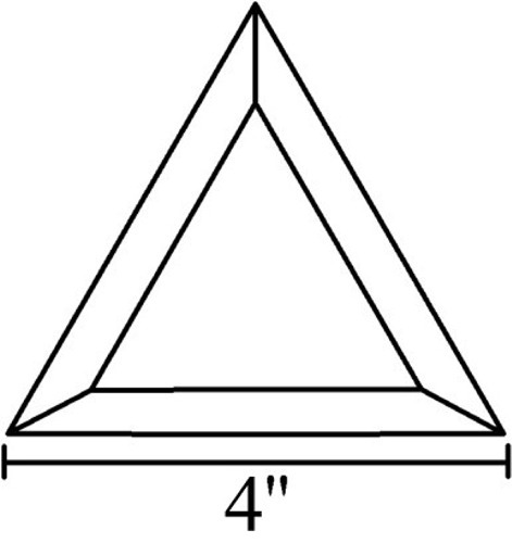 4x4x4 Premium Triangle Bevels - Clear (5) | eBay
