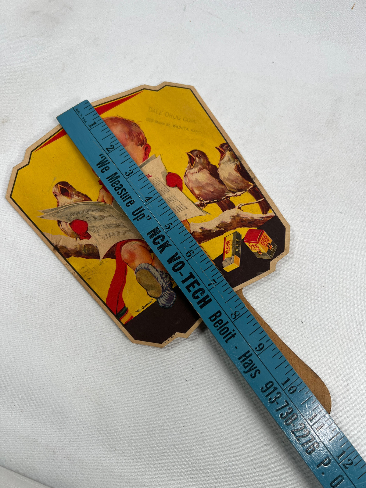 UNUSUAL Antique 666 Medicine Drug Advertising fan devil demon satan | eBay
