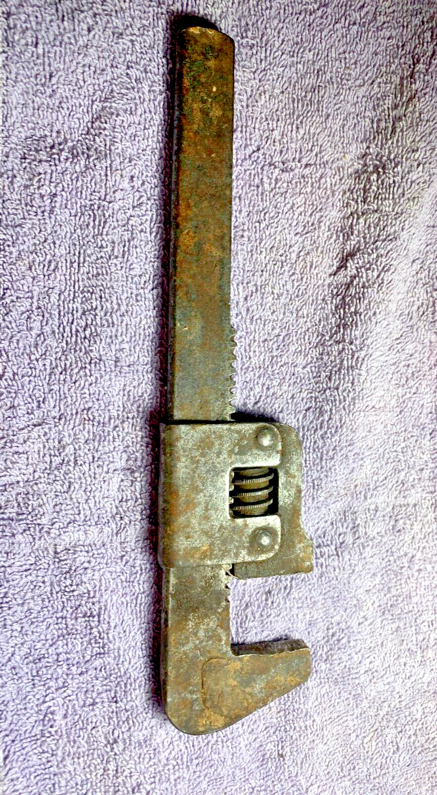 Vtg WIZARD NO. 9 Pat'd Adjustable Wrench. Made in Worcester, Mass. U.S ...