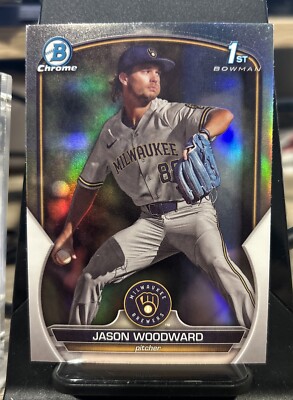 2023 Bowman Draft Jason Woodward First 1st Chrome Refractor Milwaukee ...