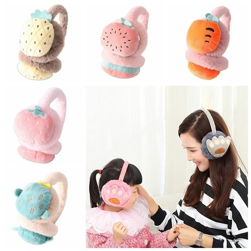 Unisex Kids Ear Muffs Multicolor Cartoon Fruit Ear Muff Gift Panda ...