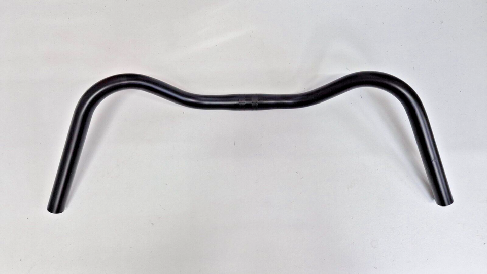 North Road Style/Dutch raised Handlebars Black Trekking 560mm wide X 25 ...