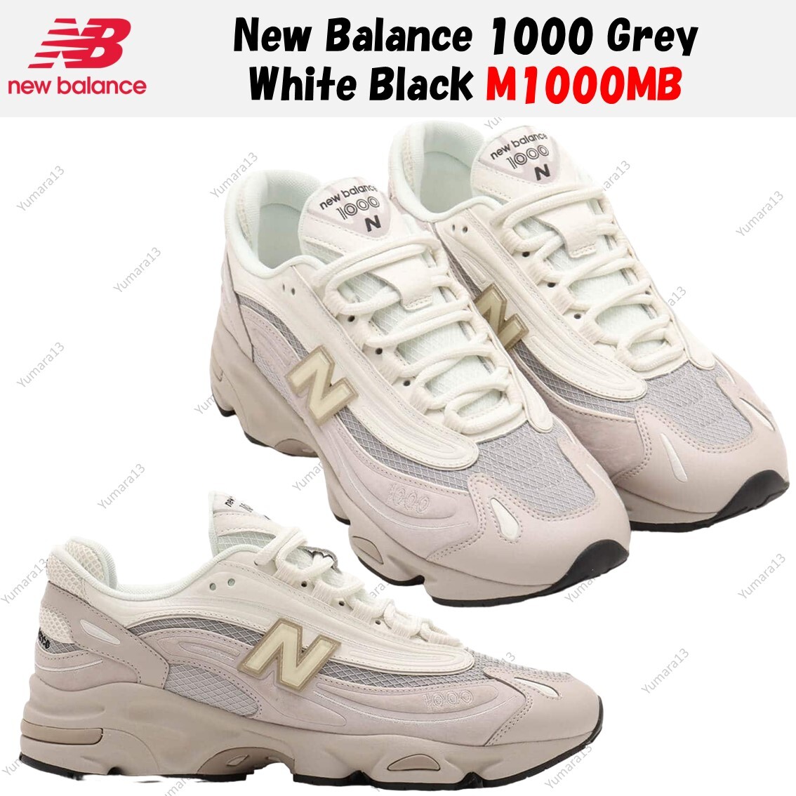 New Balance 1000 Grey White Black M1000MB Men's Size | eBay