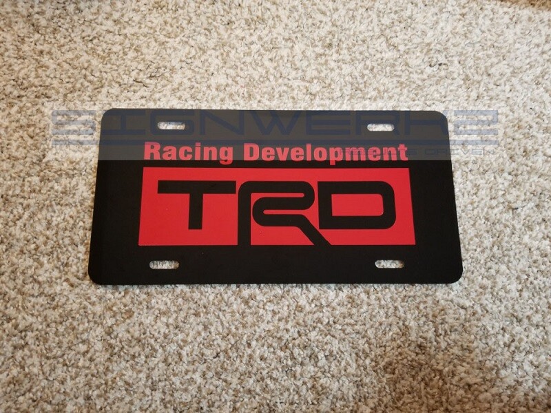 TRD Racing Development Plate metal novelty vanity plate | eBay