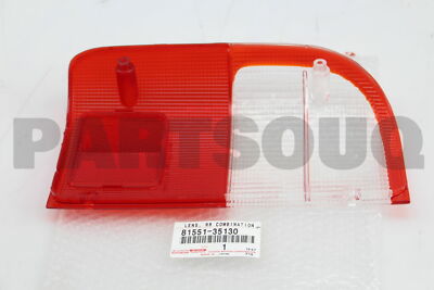 8155135130 Genuine Toyota LENS, REAR COMBINATION LAMP, RH 81551-35130 ...