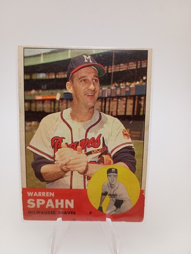 1963 Topps - #320 Warren Spahn see description | eBay