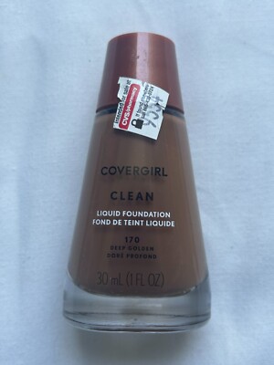 Covergirl Clean Liquid Foundation in 170 Deep Golden 30mL | eBay