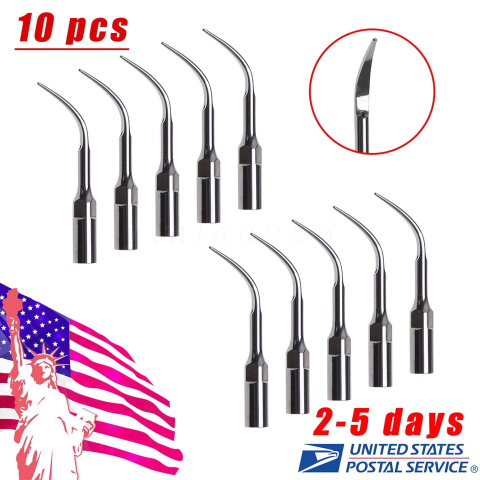 10X Dental Ultrasonic Piezo Scaler Tips fit Woodpecker EMS/DTE SATELEC ...