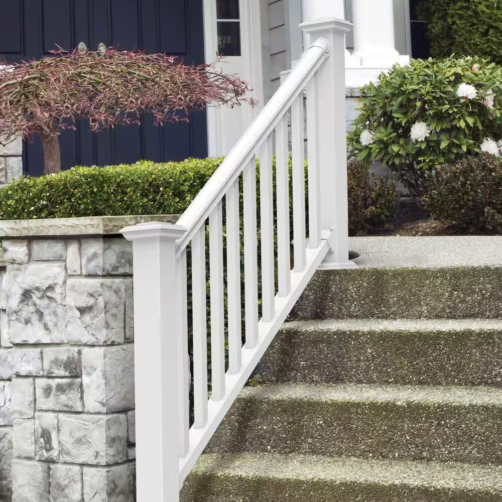 Veranda Rail Stair Bracket Kit 4-Pack Traditional Williamsburg White ...