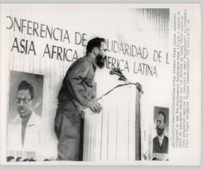 FIDEL CASTRO Addresses Tri-Continental Conference 1966 VTG Cold War ...