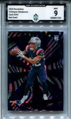 2025 Panini Revolution - Rookies TreVeyon Henderson #244 Red Swirl (RC ...