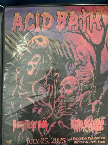 Acid Bath Brooklyn Paramount Allen Jaeger Poster Print Rare 250 Mint 7/ ...