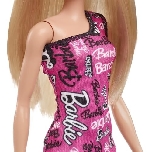 Barbie 65 My First Barbie Pink Logo Dress Barbie Doll Dress-Up House ...