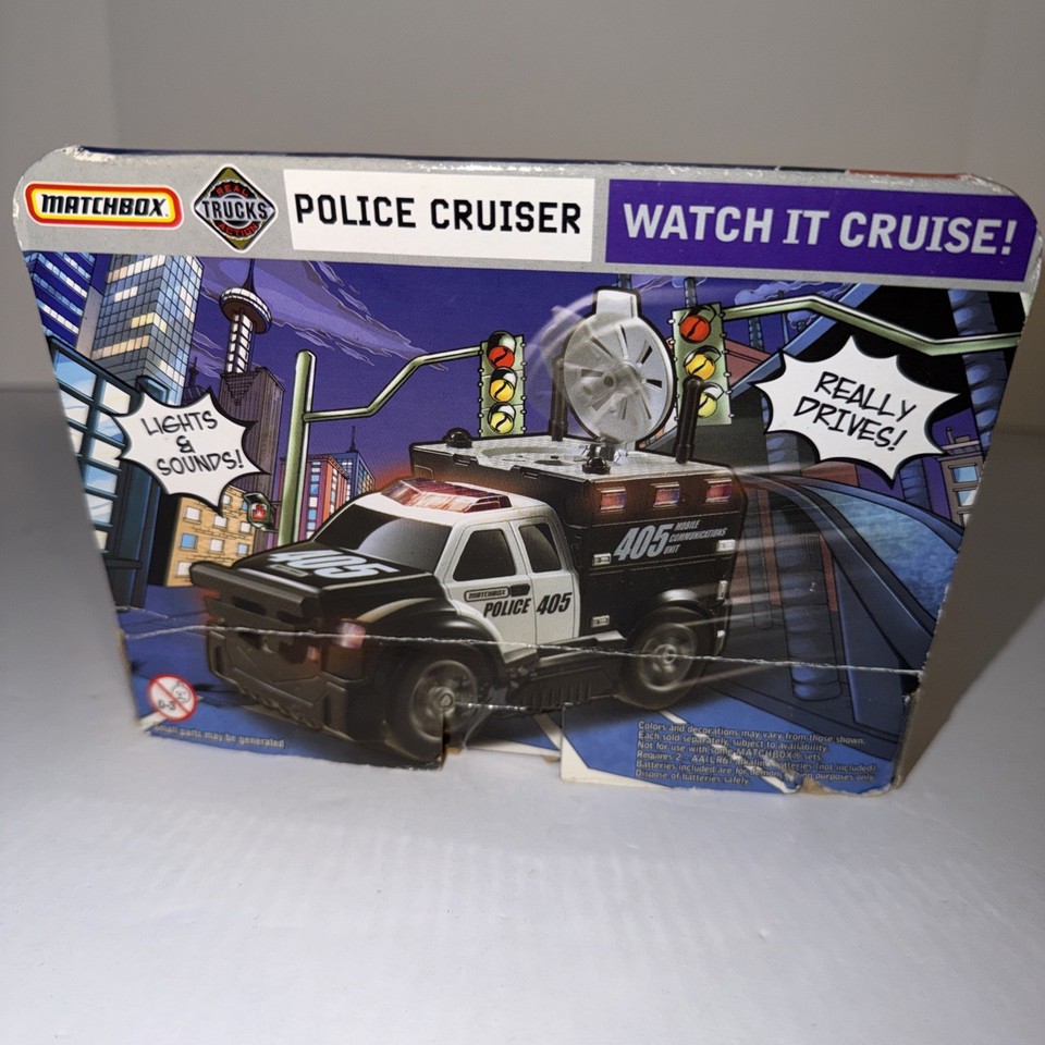 Police Mobile Comm Unit 405 Truck 6" Matchbox 2016 Needs New Batteries ...