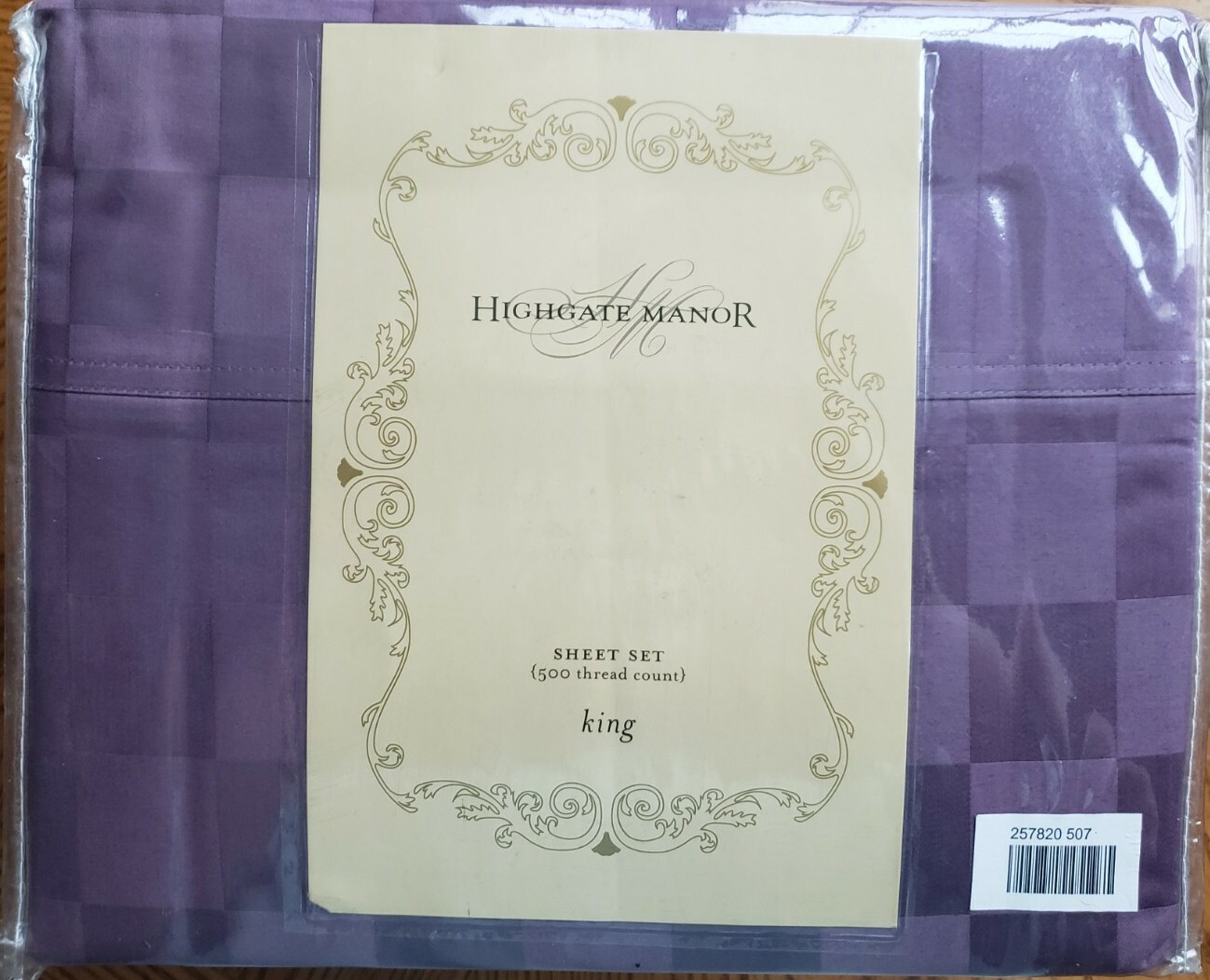HIGHGATE MANOR KING SHEET SET PURPLE