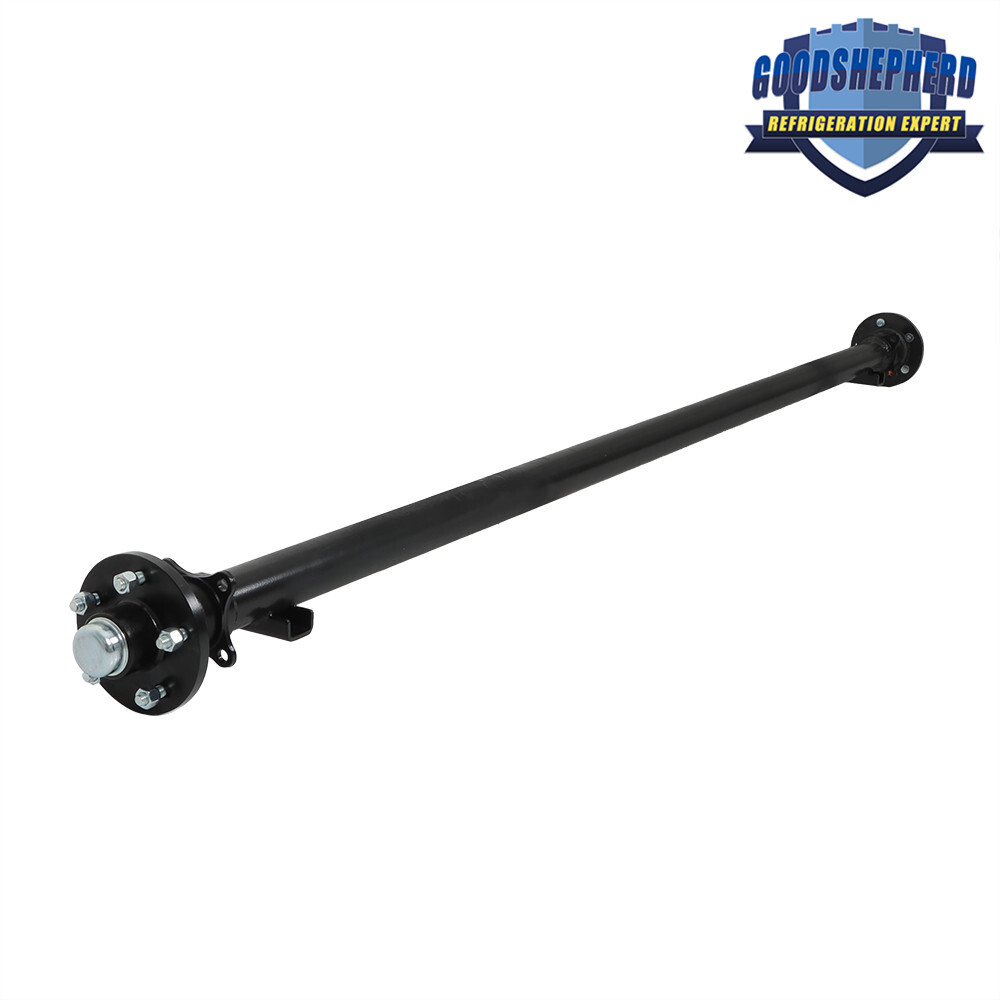 3.5K Trailer Axle 5 lug 5 on 4.5" 89" Hub Face 74" Spring Center 76 ...