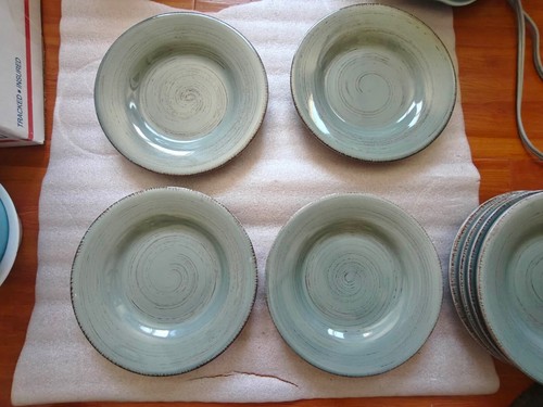 4x Tag Ltd Sonoma Slate Blue Salad Plates 8" | eBay