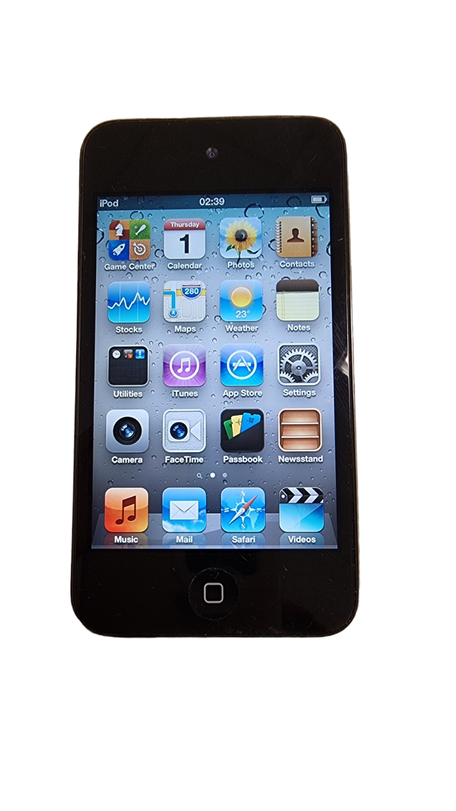 Apple iPod A1367 4th Generation Touch 32 GB Black used turning on ...