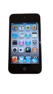 Apple iPod A1367 4th Generation Touch 32 GB Black used turning on ...