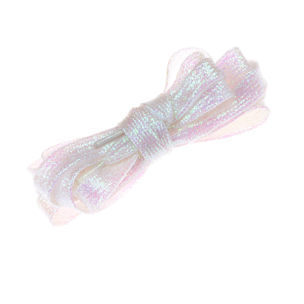 Shiny Gold Silver thread Shoelaces Sport Sneakers Flat Bootlaces Shoe ...