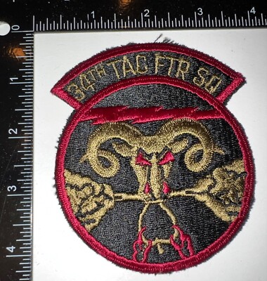 Cold War USAF US Air Force 34th Tactical Fighter Squadron Patch | eBay