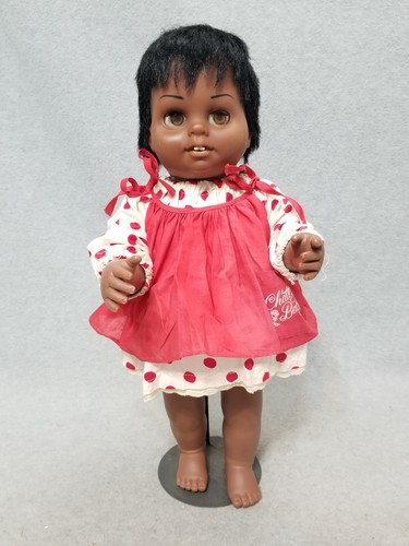 17" vintage Chatty Cathy Baby Doll African American AA 1960s Mattel TLC ...