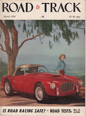 Road & Track March 1954 – Siata V8 Spyder / Sunbeam Alpine / Mercedes ...