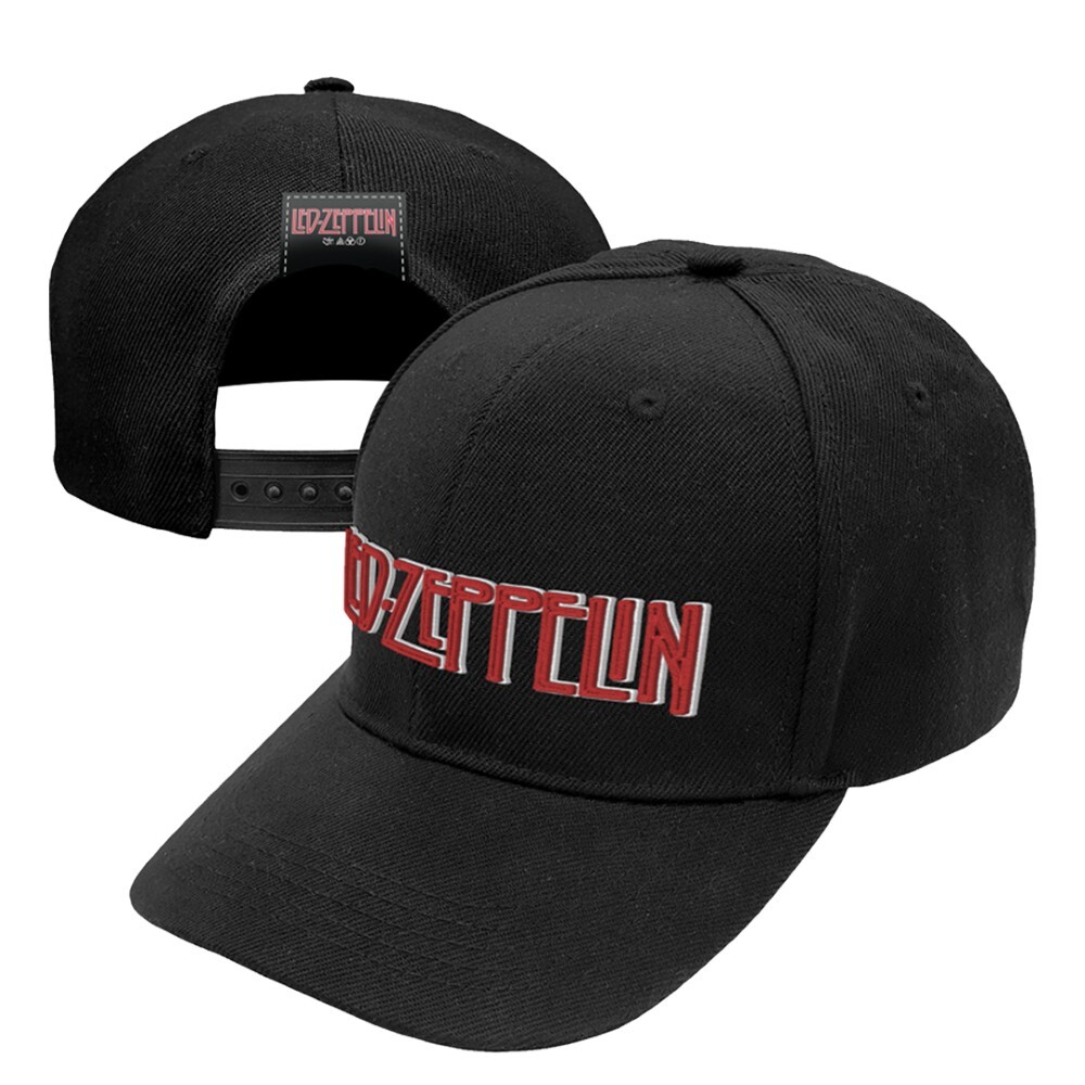 Led Zeppelin Cap Hat Embroidered Logo Adjustable Size Officially ...