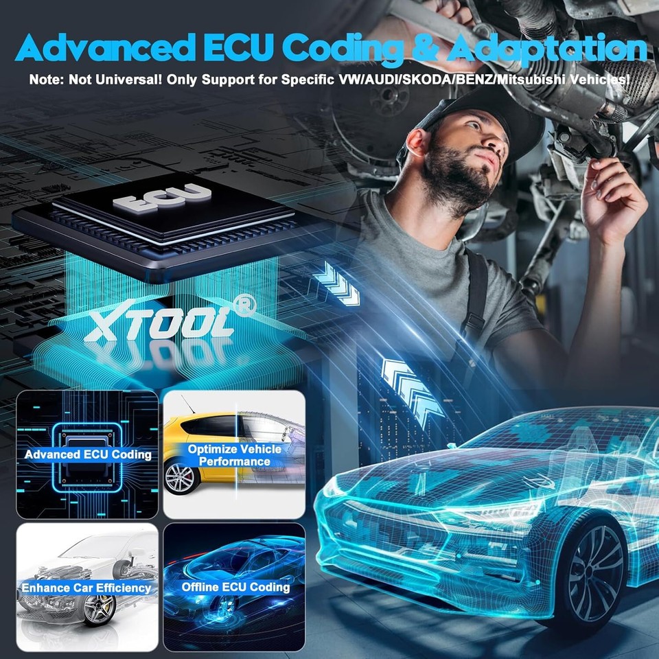 2025 XTOOL D7W Wireless Full System Diagnostic Bidirectional OBD2 Scanner Coding | eBay