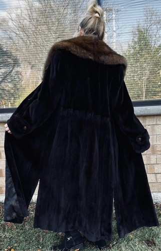Sheared Mink Sable Fur Coat | eBay