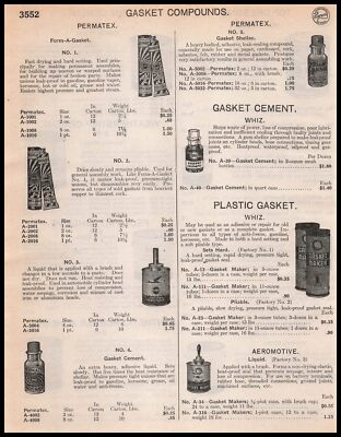 1948 Permatex Brooklyn New York Form-A-Gasket Cement & Shellac Vintage ...