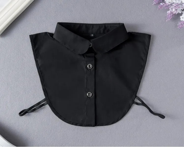 Women’s Black White Lace False Collar – Detachable Shirt Blouse ...