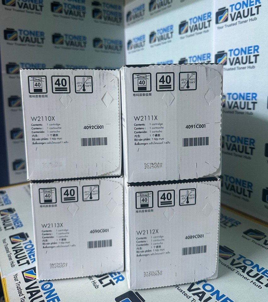 HP 206X 4 Colour Set Toner Cartridge ( W2110X - W2111X - W2112X ...
