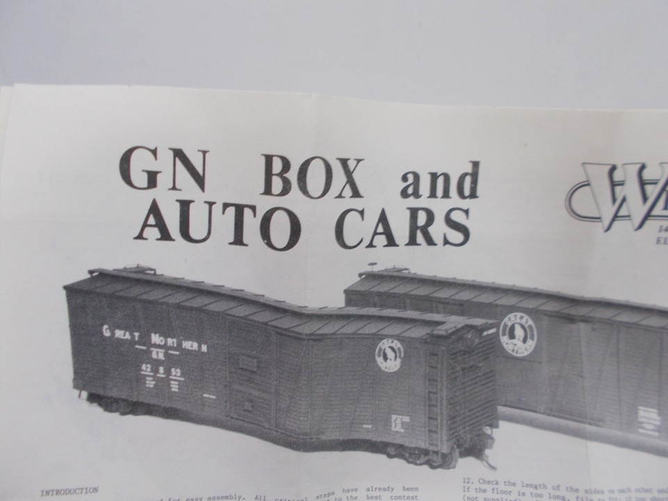 WESTERFIELD # 2851 ~ GREAT NORTHERN GN 50' SS BOX CAR KIT ~ HO SCALE ...