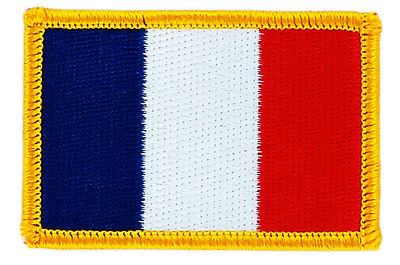 FLAG PATCH PATCHES FRANCE FRENCH IRON ON COUNTRY EMBROIDERED WORLD FLAG ...