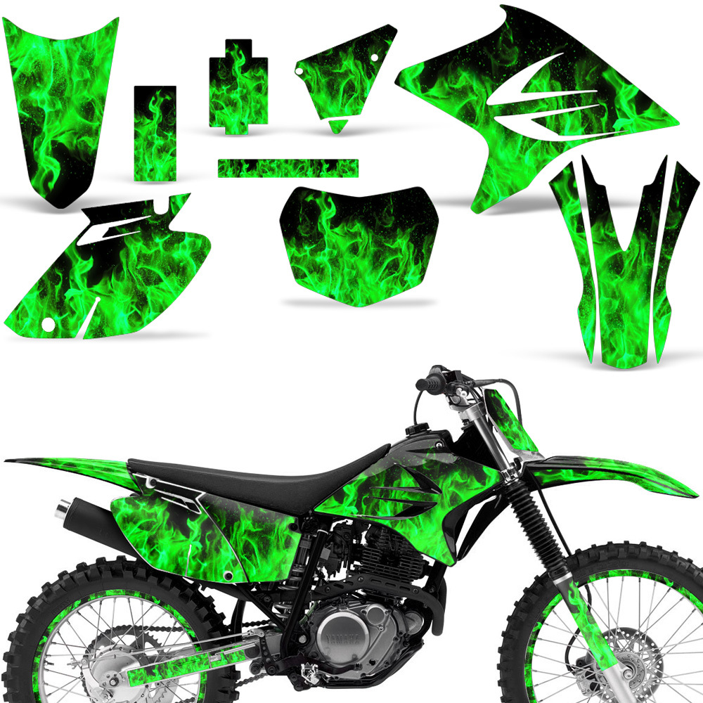 Yamaha TTR 230 TTR230 Graphic Kit Backgrounds Rim Trim Parts Decals 05 ...