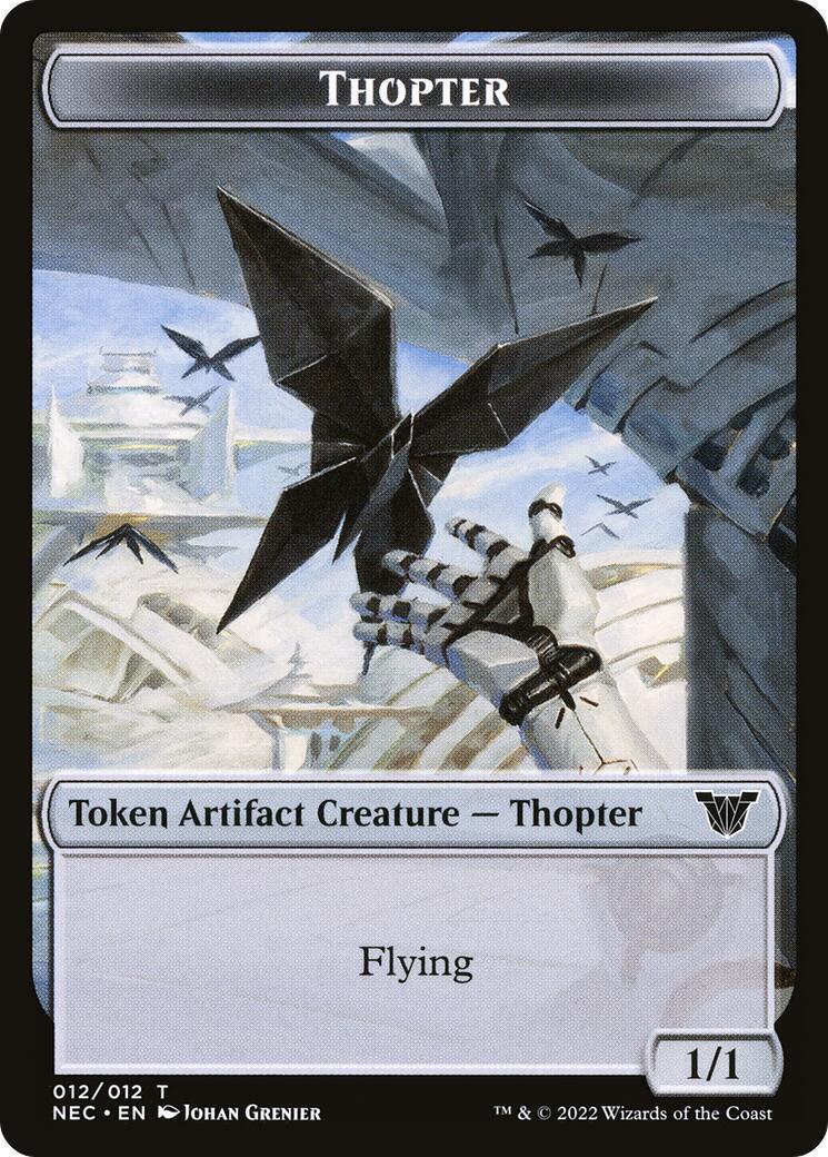 Thopter // Spirit (002) Double-Sided Token Commander: Kamigawa: Neon ...