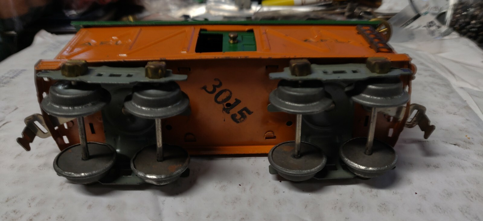 ORIGINAL RARER 3015 American Flyer O Gauge A.F.L. BOX CAR W/DOORS ...