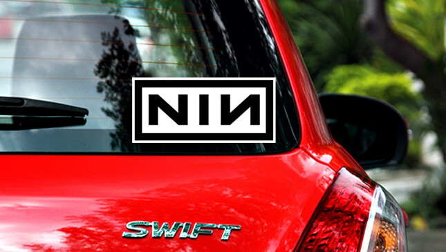 Nine Inch Nails NIN Logo Logo Sticker / Vinyl Decal | 10 Sizes!! with ...