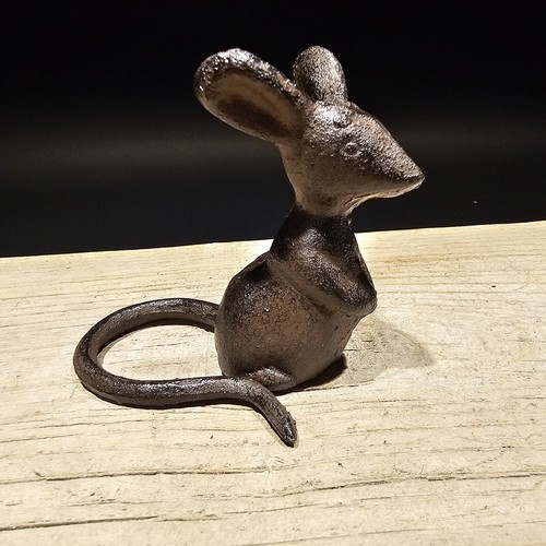 Antique Vintage Style Cast Iron Mouse Door Stop | eBay