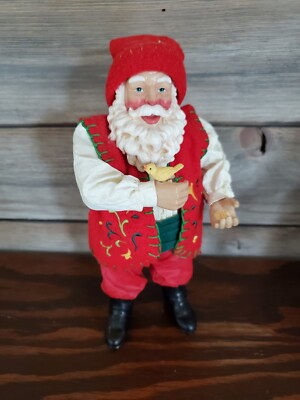 Santa Bird Watcher Possible Dreams Clothtique 2000 Santa Figurine | eBay