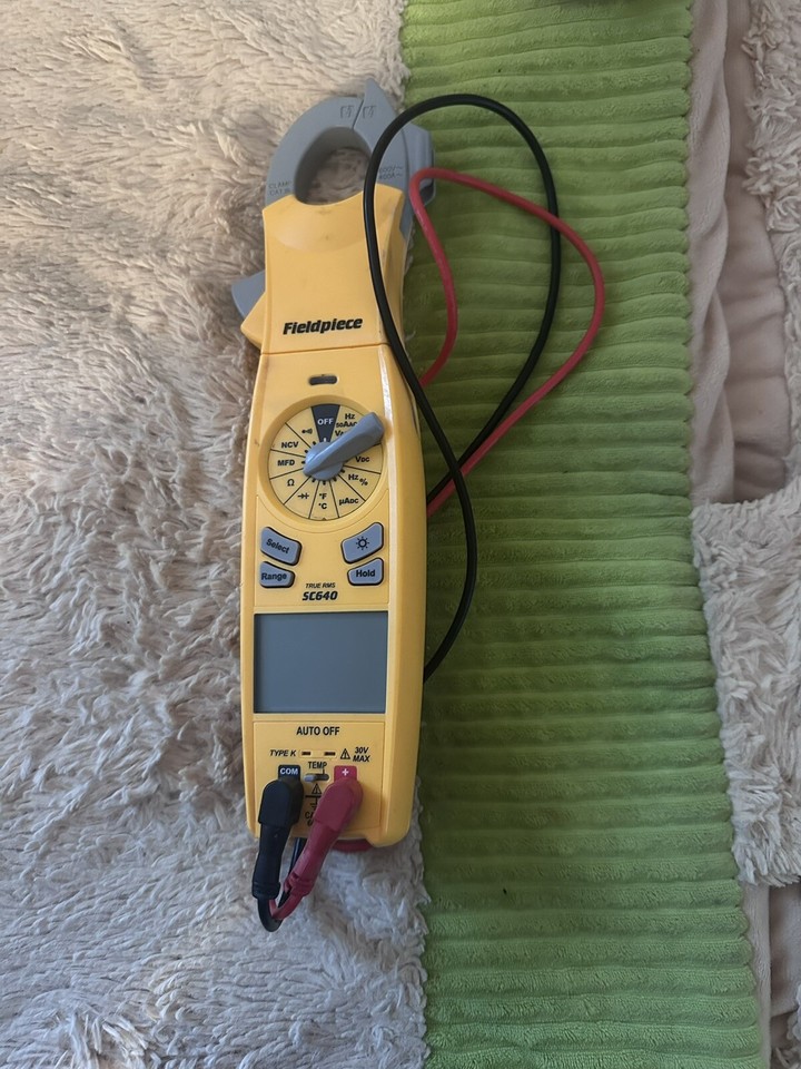 Fieldpiece SC640 Digital Clamp Multimeter with leads for HVACR Tool | eBay