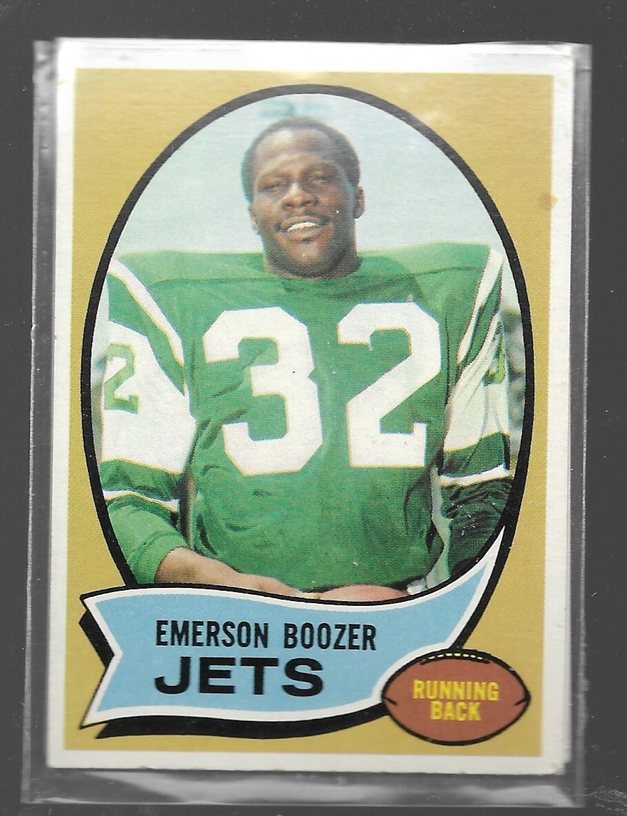 1970 Topps Emerson Boozer 128 New York Jets Football | eBay