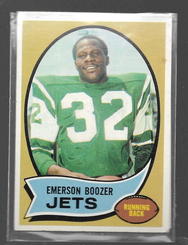 1970 Topps Emerson Boozer 128 New York Jets Football | eBay