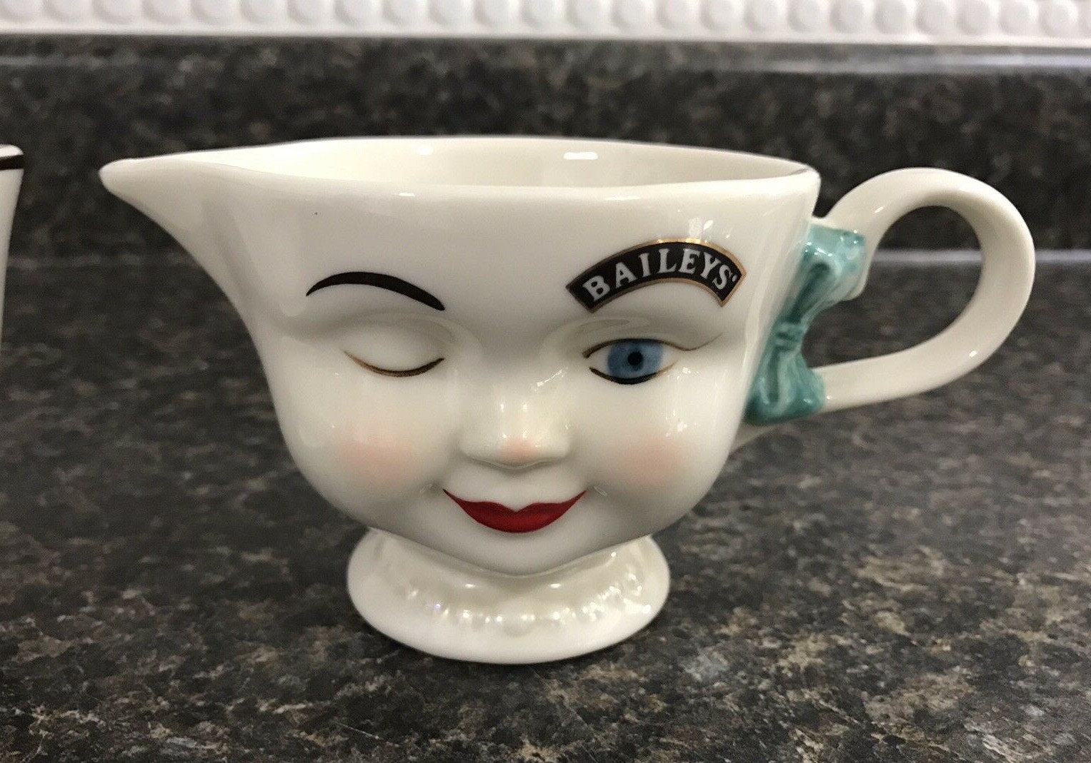 Vintage 1996 Baileys Winking Face Cups Mugs Cream & Sugar Set | eBay