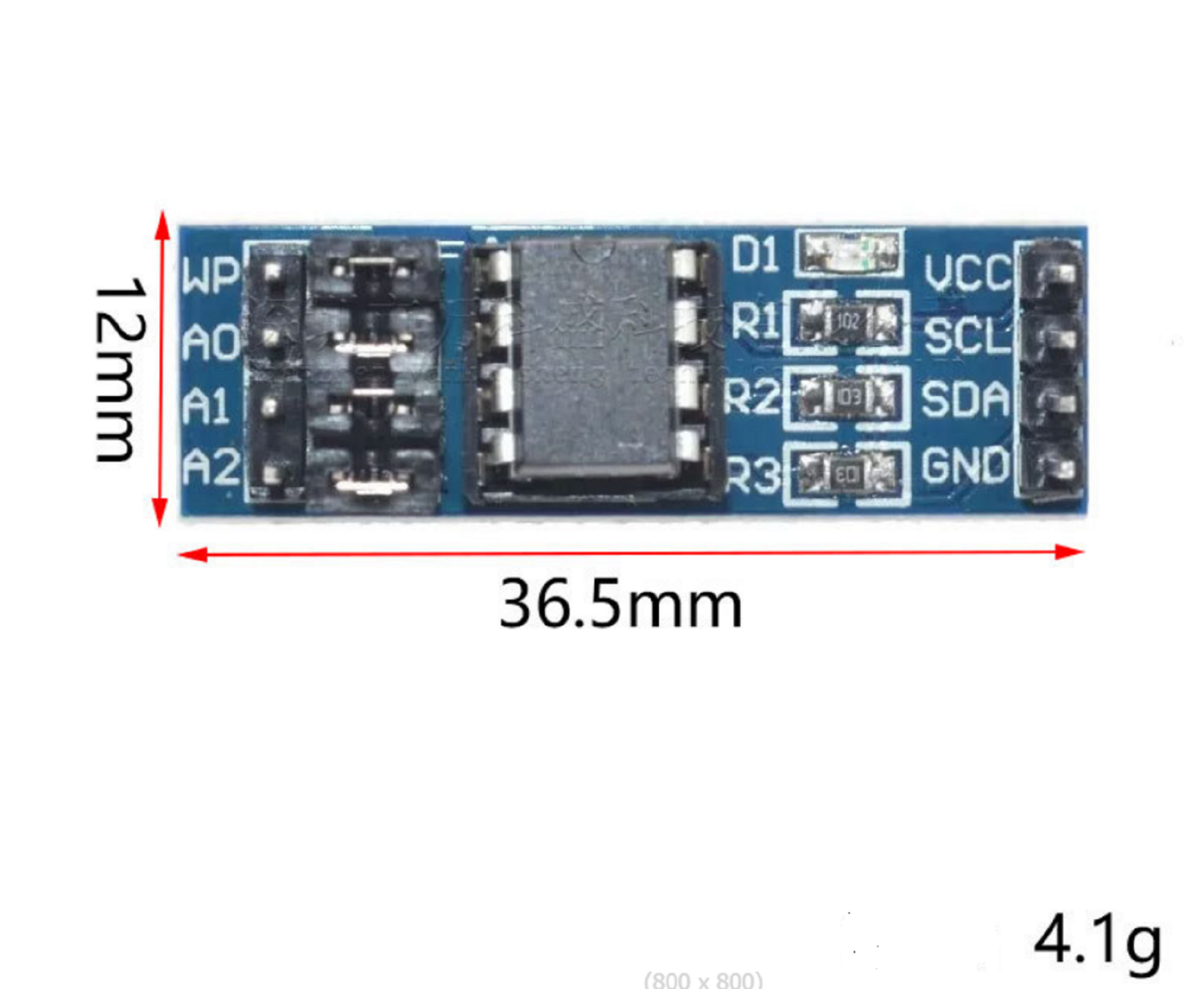 At24c256 Serial Eeprom I2c Interface Eeprom Data Storage Arduino Pic Module 256k Ebay Australia
