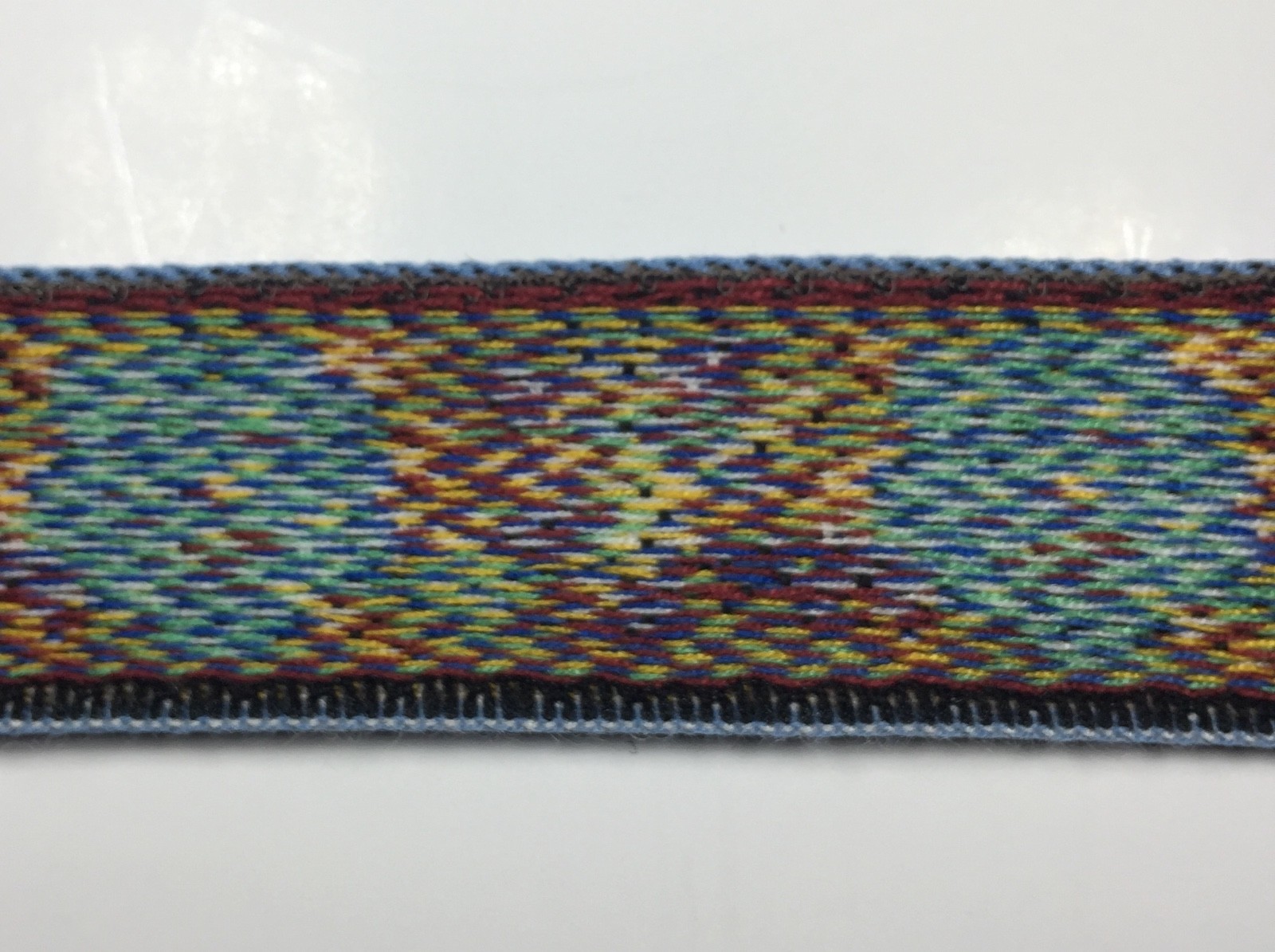 1" Woven Jacquard Tapestry Floral Elegant Webbing Trim -12 Continuous ...