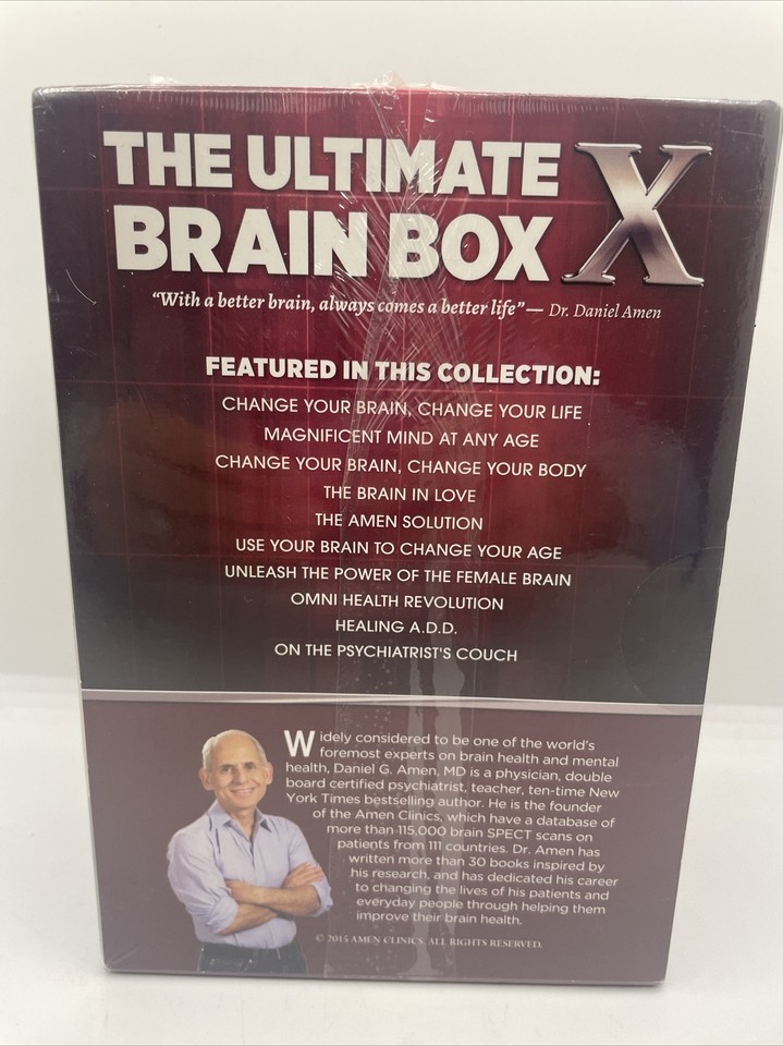 The Ultimate Brain Box X Dr Daniel G Amen Collection (10 DVD Box Set ...
