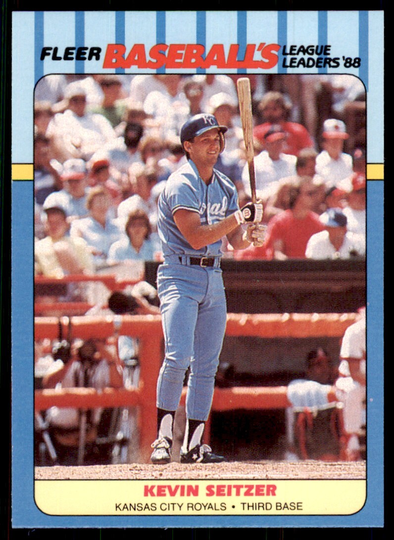 1988 Fleer League Leaders Kevin Seitzer A Baseball Cards #37 | eBay
